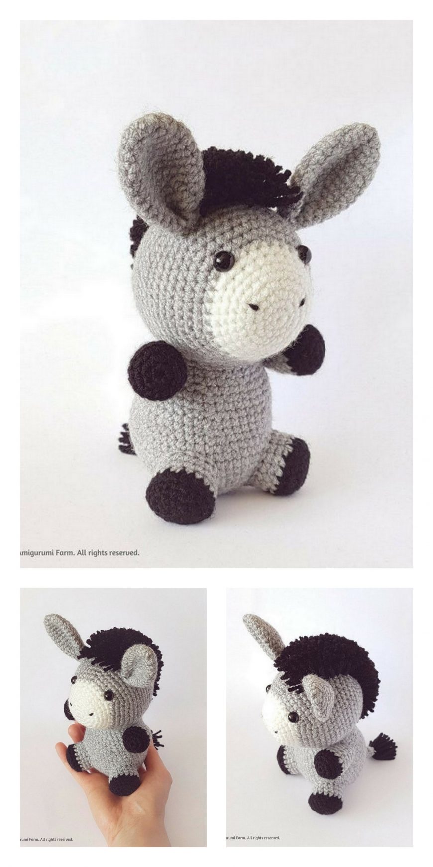 Amigurumi Cute Donkey Free Pattern – Free Amigurumi Patterns