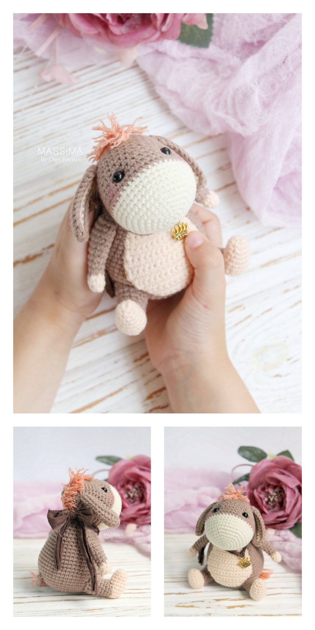 Amigurumi Cute Donkey Free Pattern - Free Amigurumi Patterns