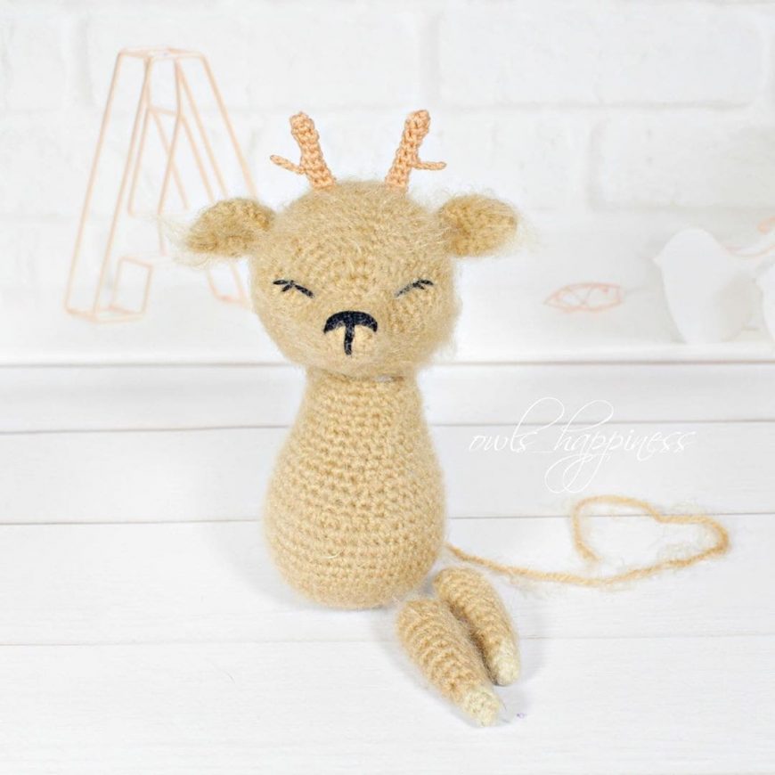 Amigurumi Sleeping Deer Free Pattern – Free Amigurumi Patterns