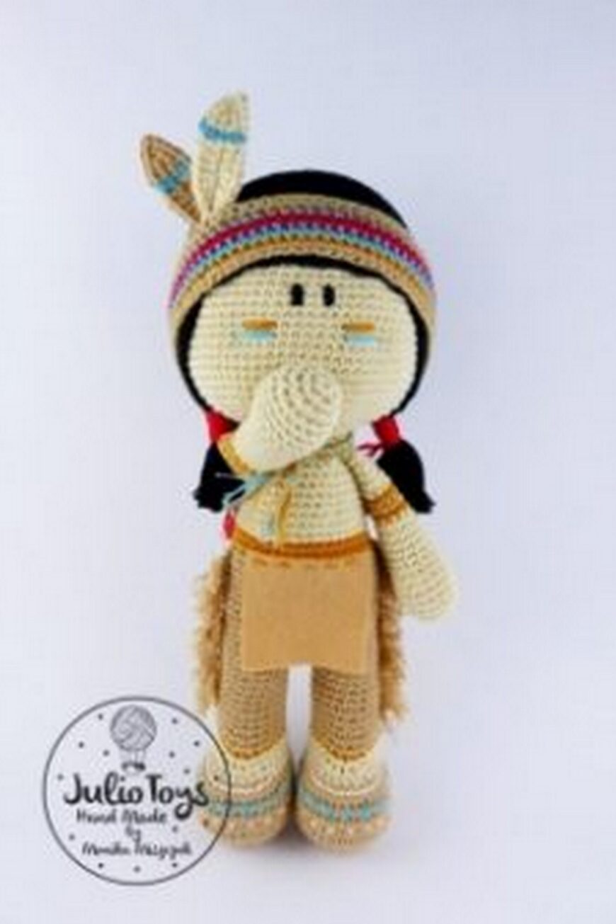 Amigurumi Crochet Indian Free Pattern – Free Amigurumi Patterns