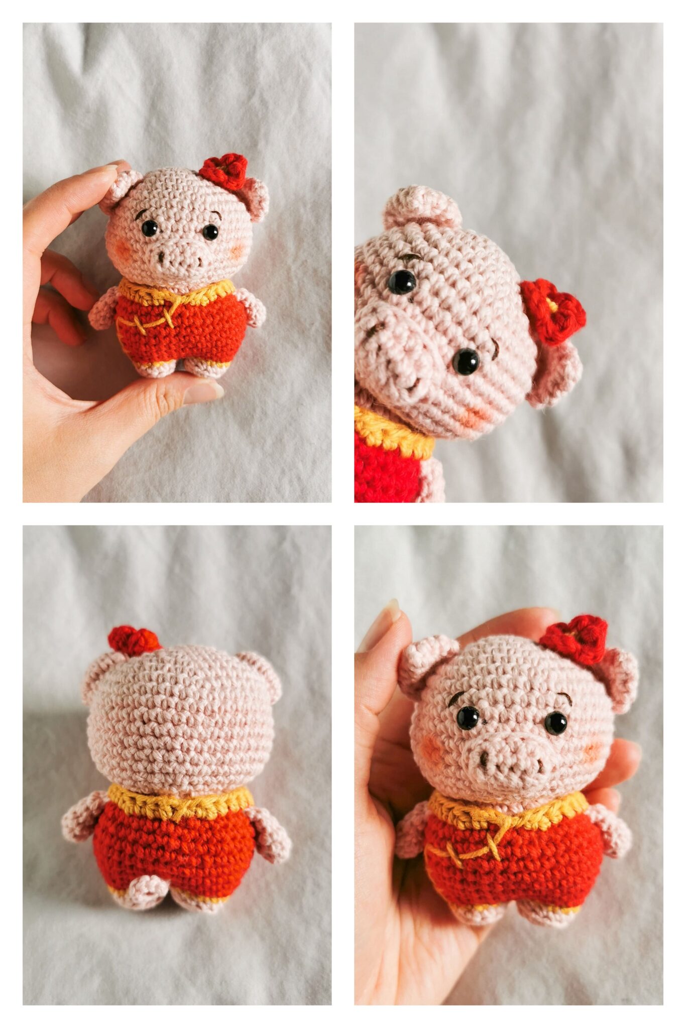 Amigurumi Piglet Keychain Free Pattern-1 – Free Amigurumi Patterns