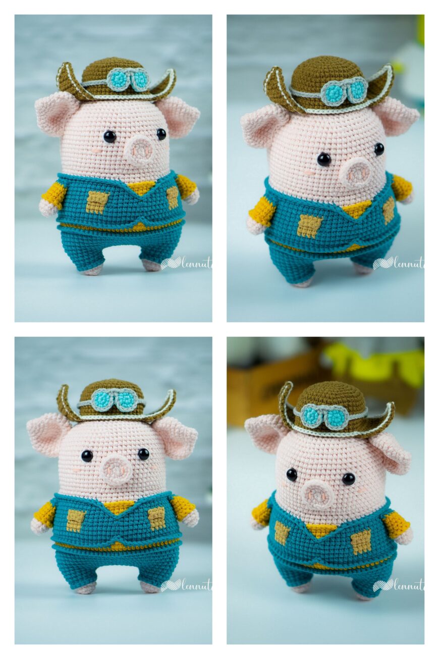 Amigurumi Piglet Keychain Free Pattern-1 – Free Amigurumi Patterns