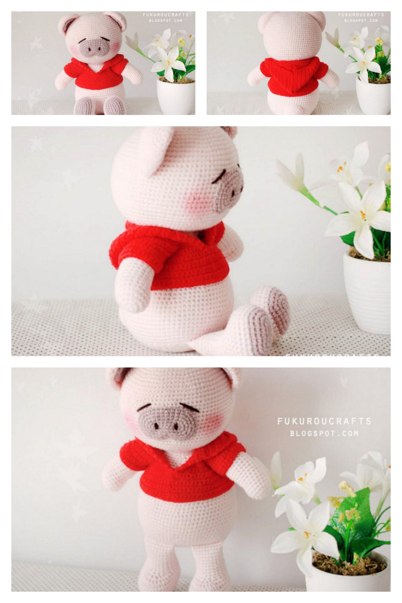 Amigurumi Piglet Keychain Free Pattern-1 – Free Amigurumi Patterns