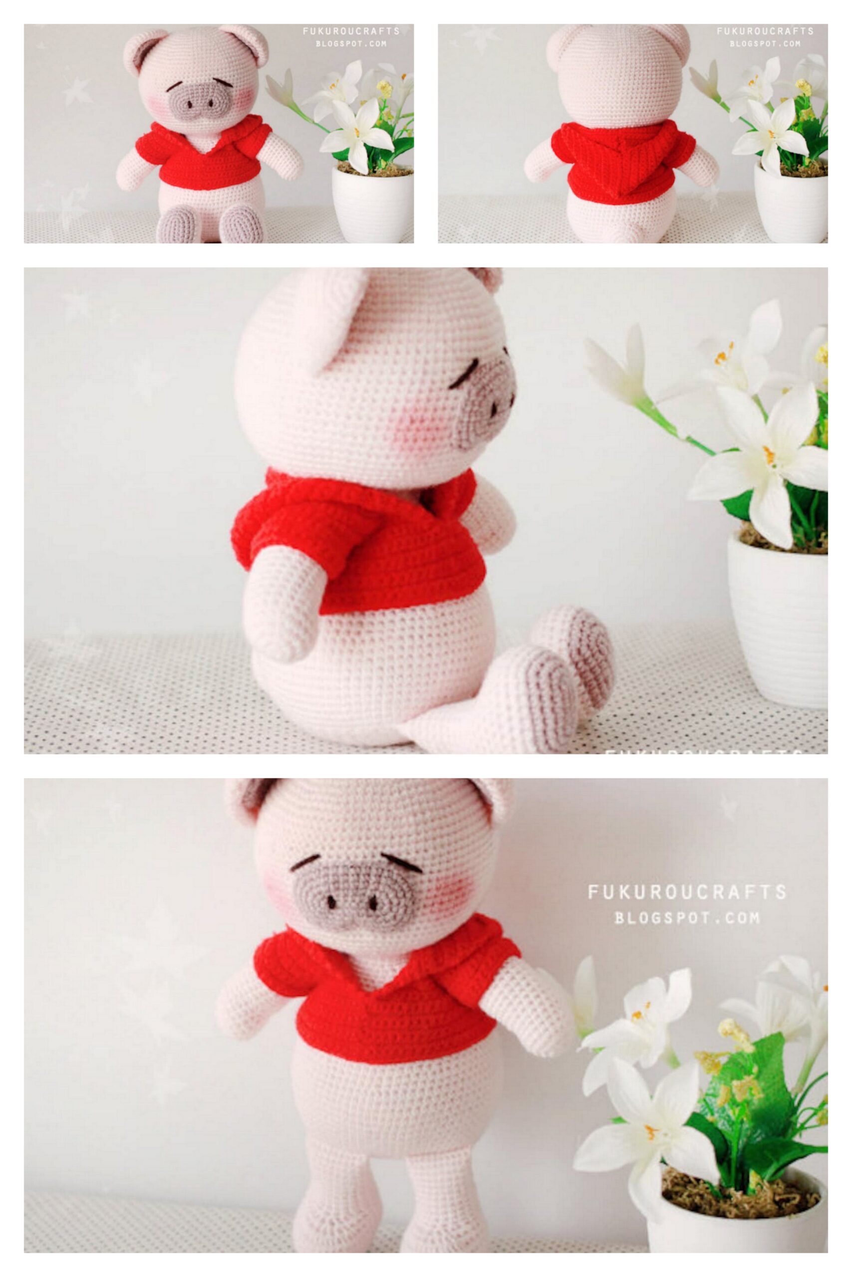 Amigurumi Piglet Keychain Free Pattern-1 – Free Amigurumi Patterns
