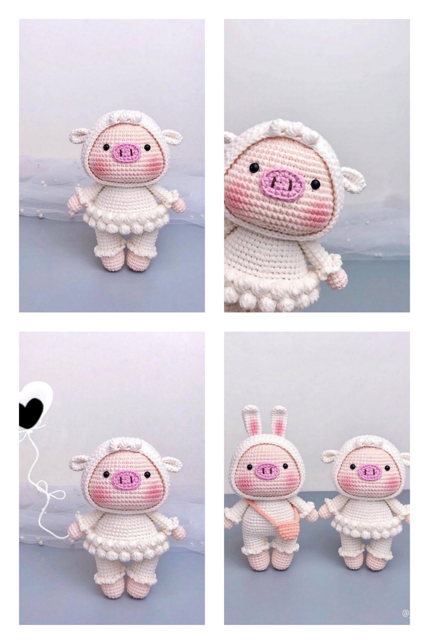 Amigurumi Piglet Keychain Free Pattern-1 – Free Amigurumi Patterns