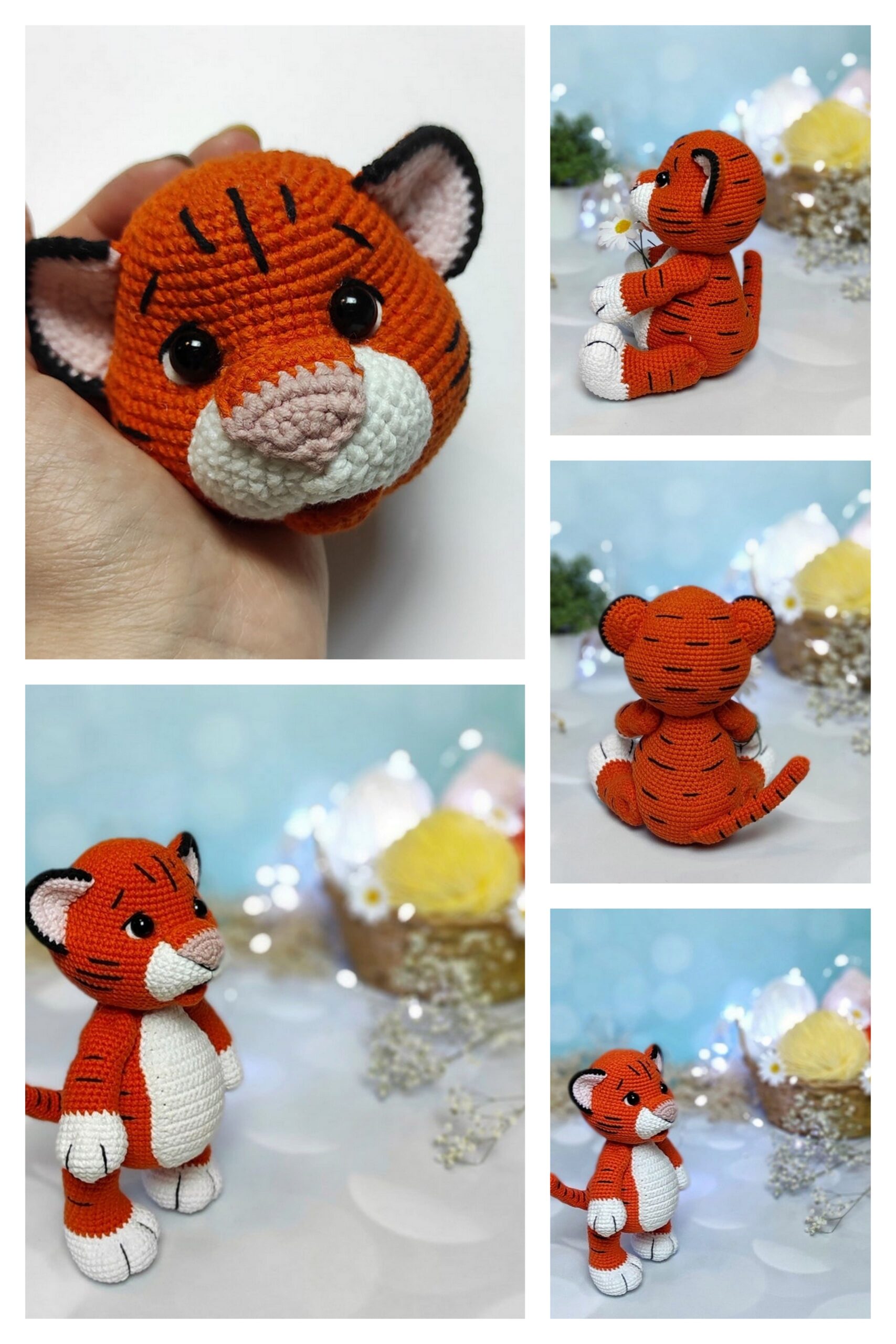 Amigurumi Tiger with Snood Free Pattern-1 – Free Amigurumi Patterns