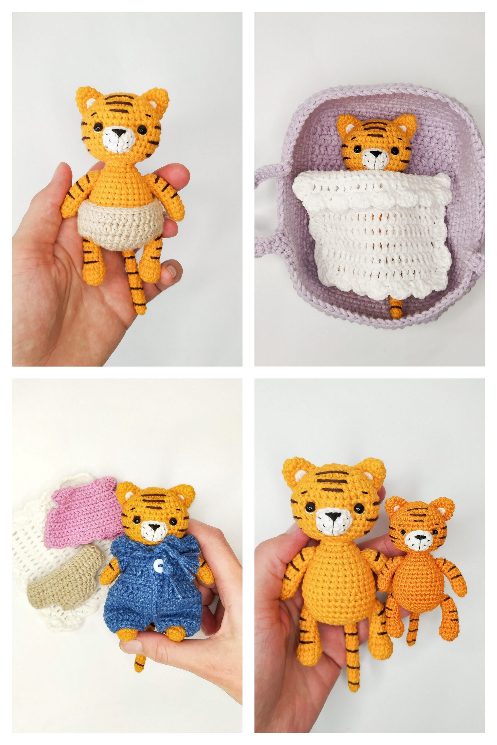 Amigurumi Tiger with Snood Free Pattern-1 – Free Amigurumi Patterns