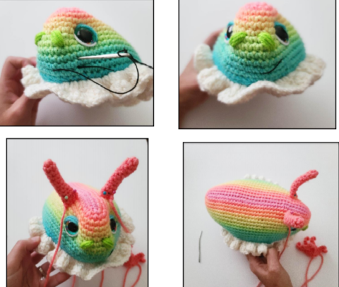 Amigurumi Rainbow Sea Slug Free Pattern-1 – Free Amigurumi Patterns