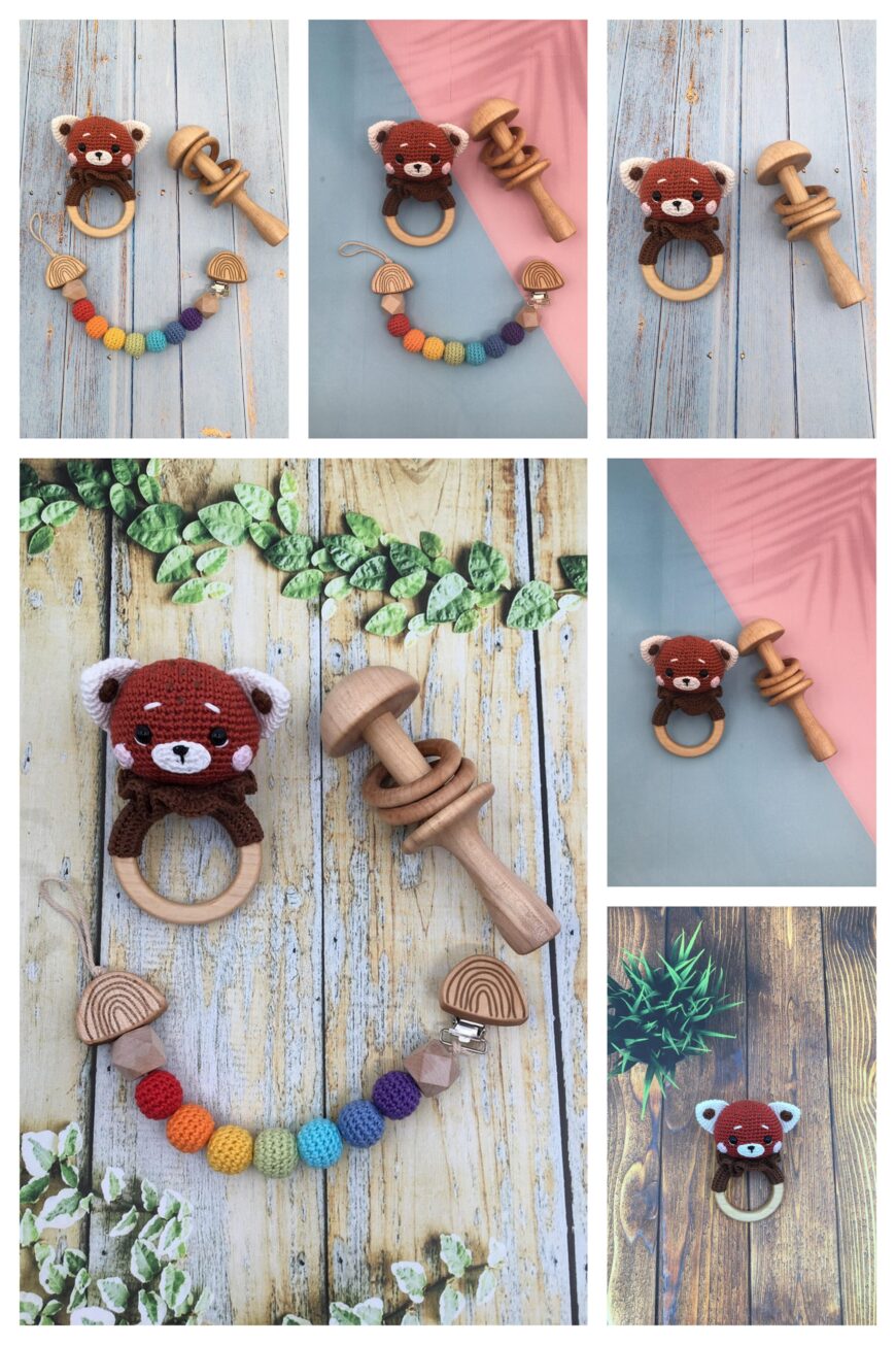 Amigurumi Lion Pacifier Clip Free Pattern-3 – Free Amigurumi Patterns