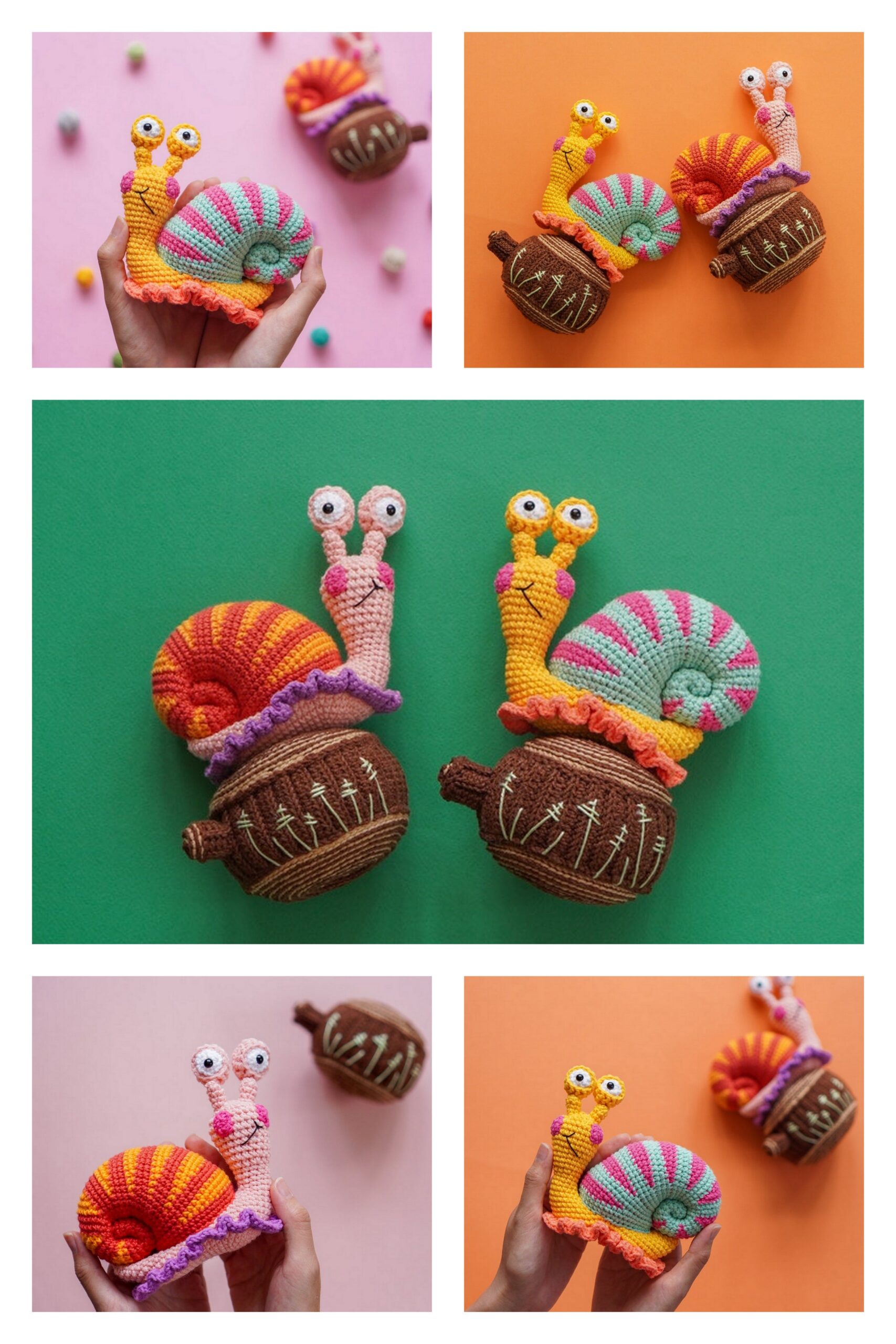 Amigurumi Pumpkin Snail Free Pattern-1 – Free Amigurumi Patterns