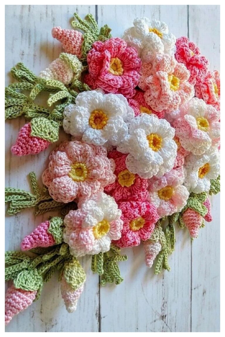Amigurumi Crochet Bundle of Flowers Free Pattern-1 – Free Amigurumi ...