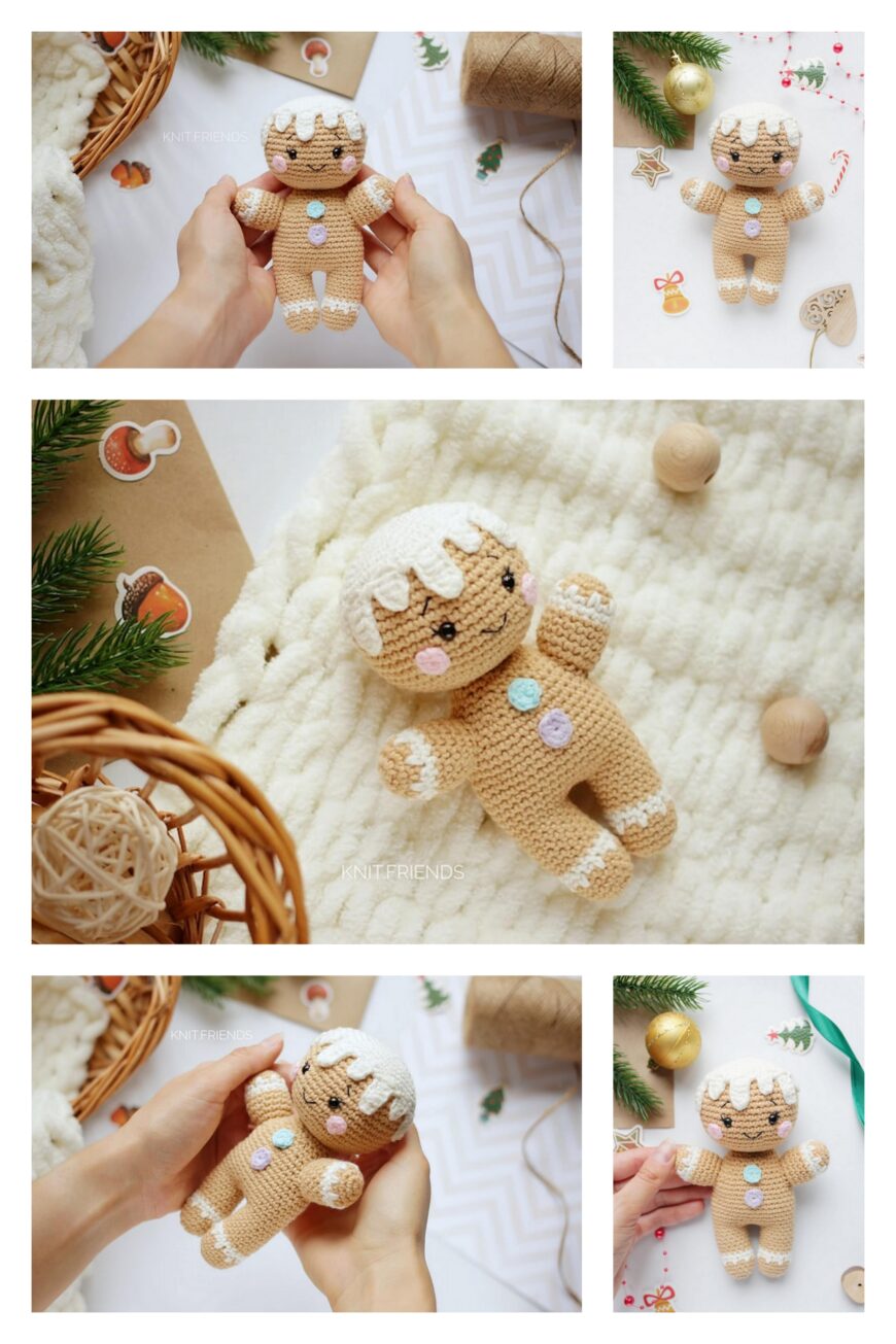 Amigurumi Mini Gingerbread Man Free Pattern-3 – Free Amigurumi Patterns