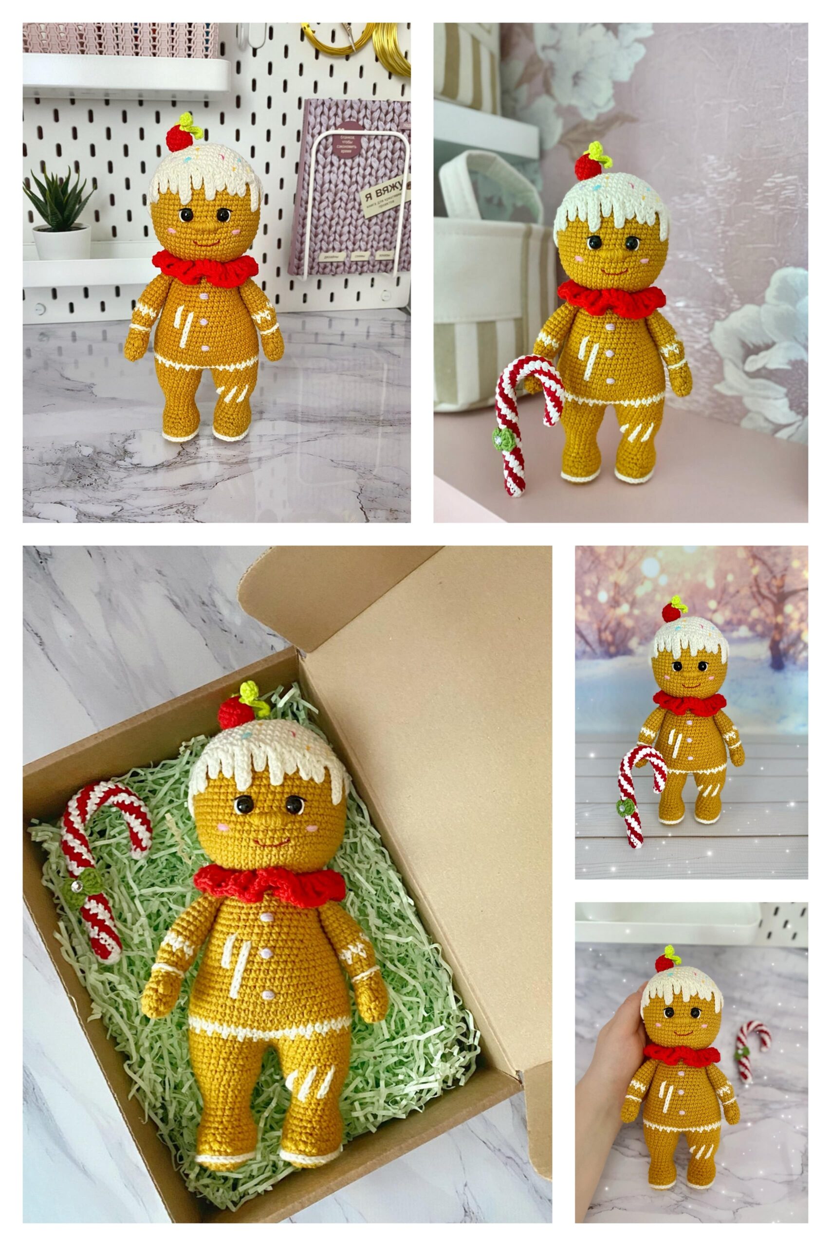 Amigurumi Mini Gingerbread Man Free Pattern-3 – Free Amigurumi Patterns