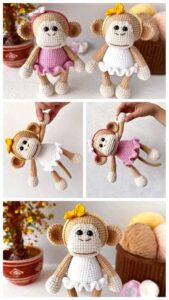 Amigurumi Monkey Dudu Free Pattern-3 – Free Amigurumi Patterns