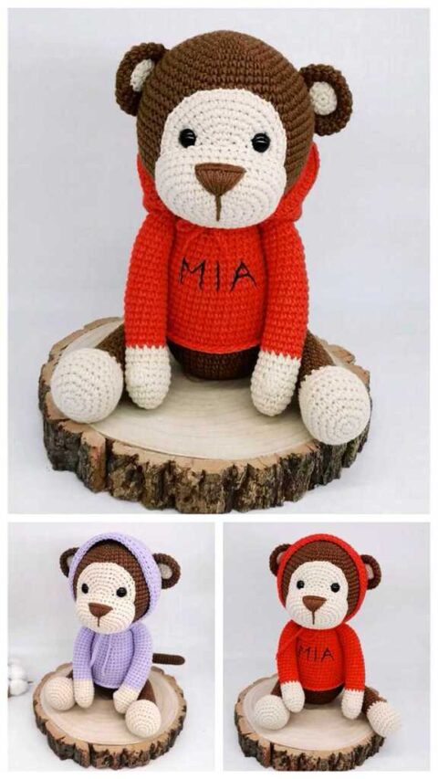Amigurumi Monkey Dudu Free Pattern-3 – Free Amigurumi Patterns
