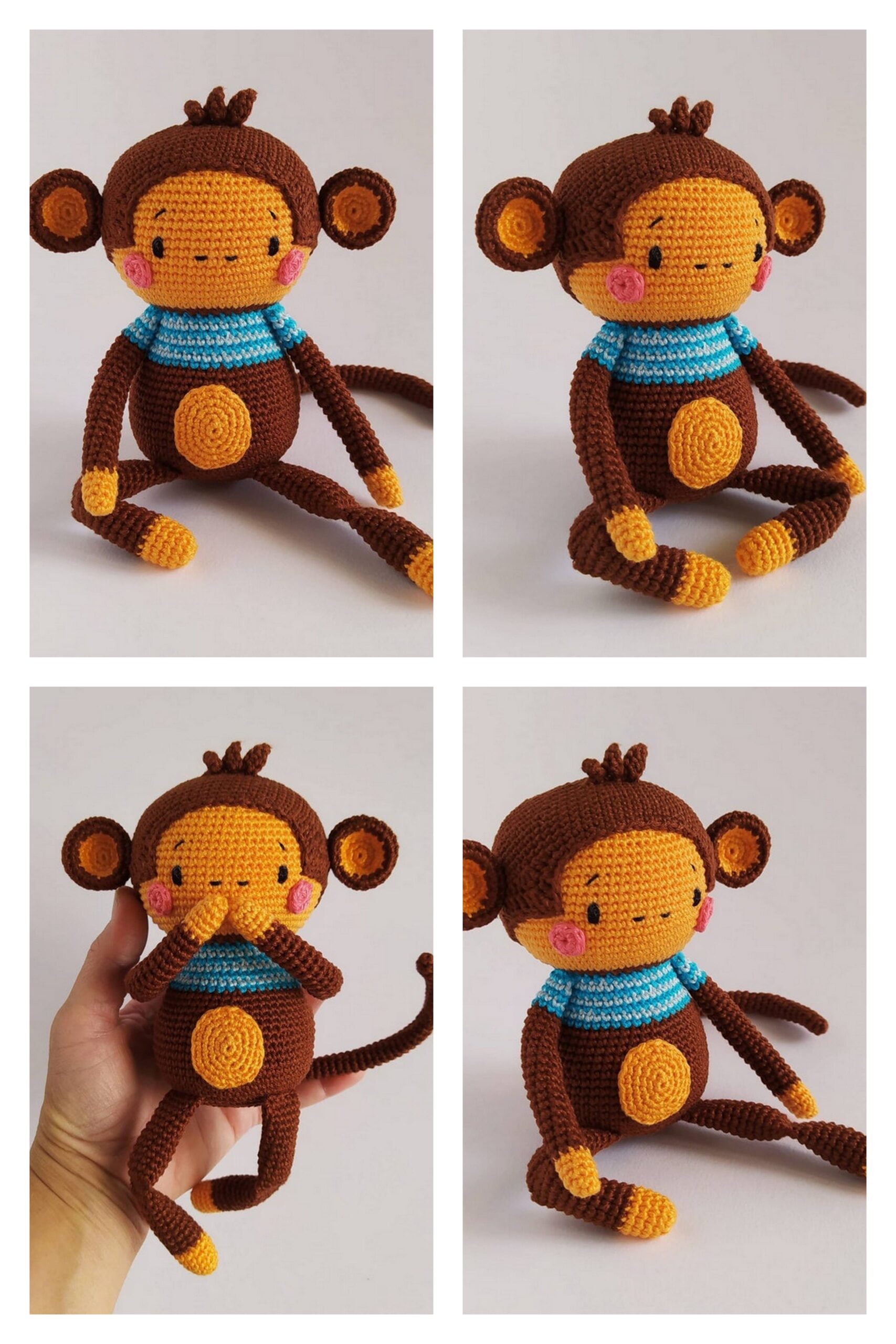 Amigurumi Crochet Monkey Free Pattern-3 – Free Amigurumi Patterns