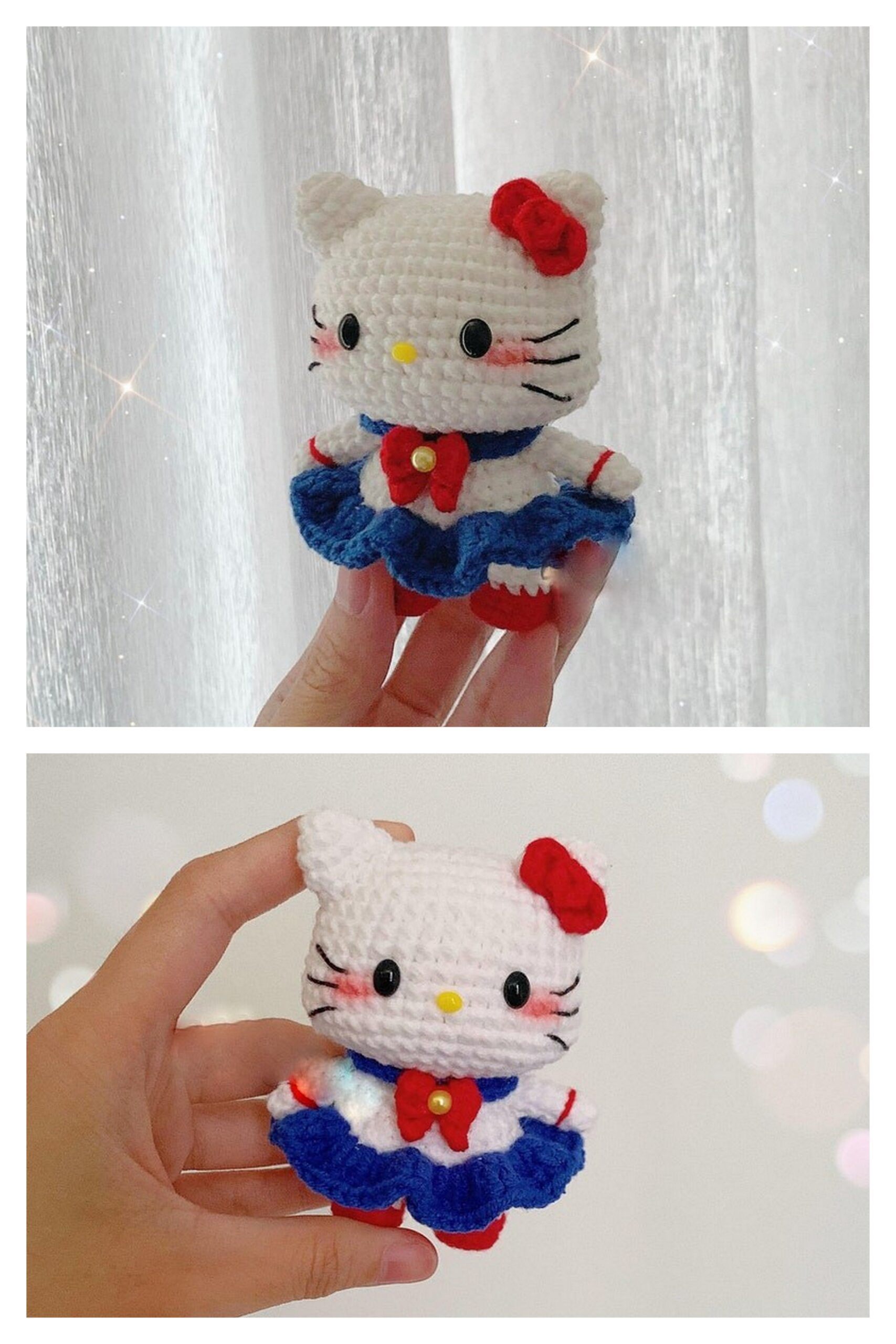 Amigurumi Hello Kitty Keychain Free Pattern-1 – Free Amigurumi Patterns