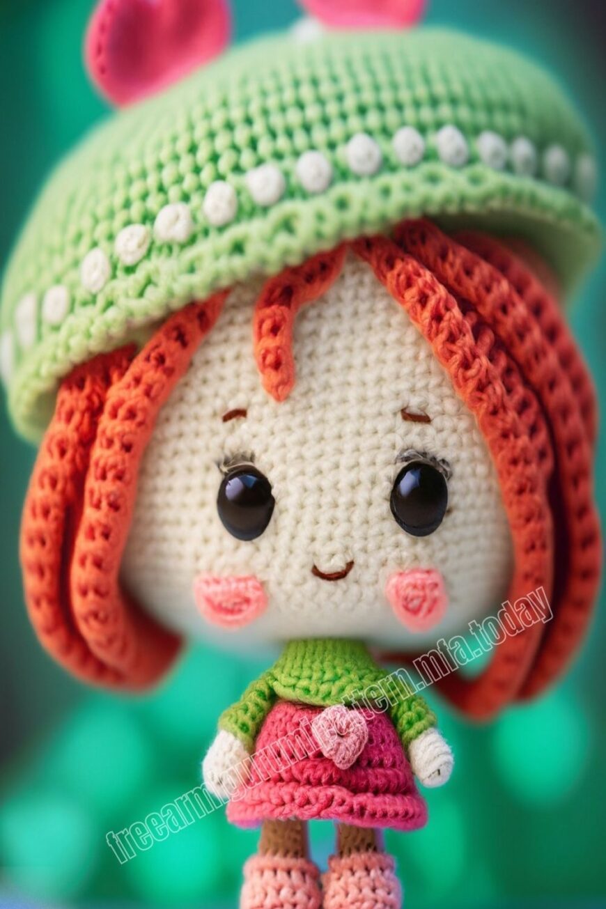Amigurumi Strawberry Girl Free Pattern-1 – Free Amigurumi Patterns