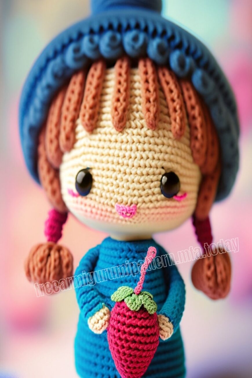 Amigurumi Strawberry Girl Free Pattern-1 – Free Amigurumi Patterns