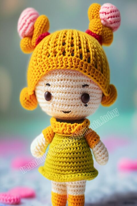 Amigurumi Strawberry Girl Free Pattern-1 – Free Amigurumi Patterns