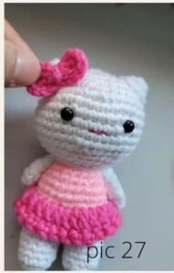 Amigurumi Small Hello Kitty Free Pattern-4 – Free Amigurumi Patterns