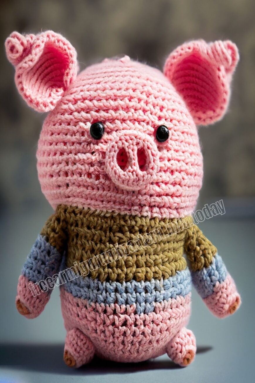 Amigurumi Little Pig Plug Free Pattern-4 – Free Amigurumi Patterns