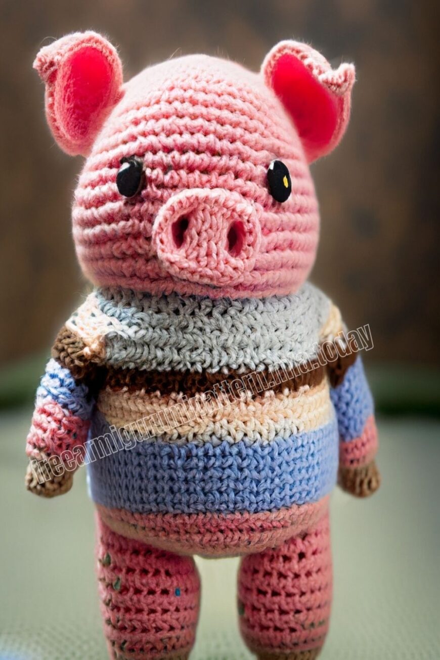 Amigurumi Little Pig Plug Free Pattern-4 – Free Amigurumi Patterns