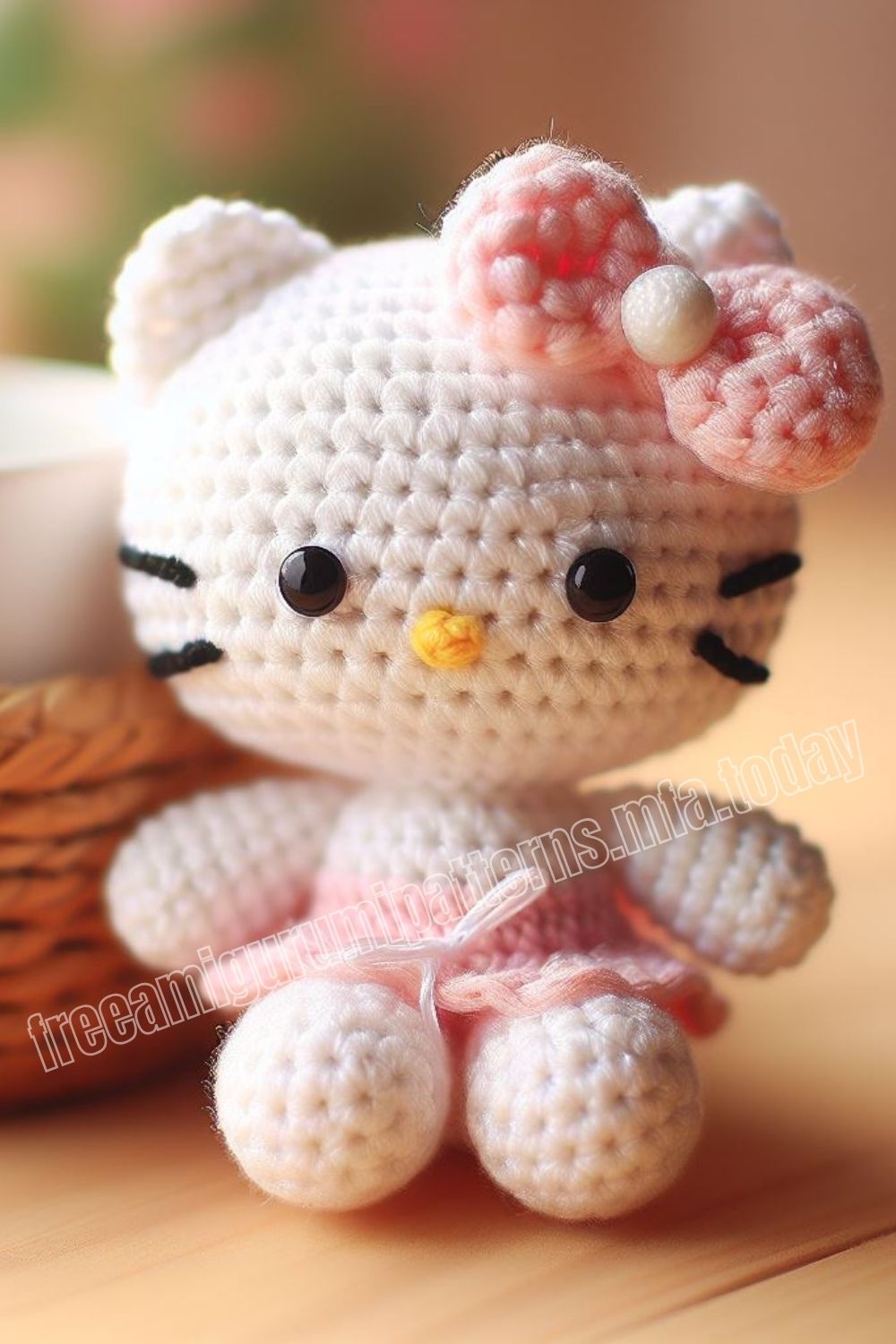 Amigurumi Hello Kitty Keychain Free Pattern-3 – Free Amigurumi Patterns