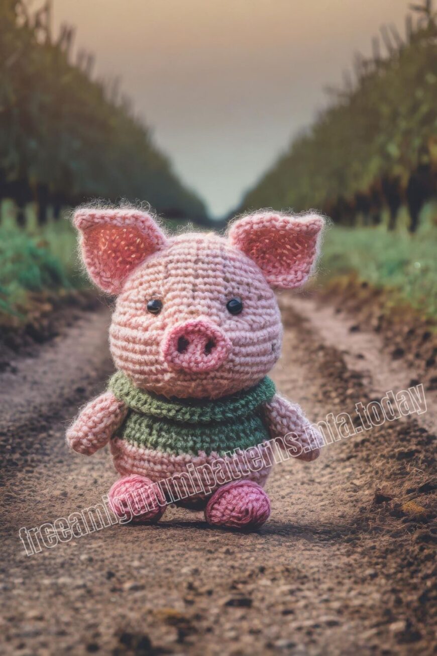 Amigurumi Little Pig Lizzo Free Pattern-5 – Free Amigurumi Patterns