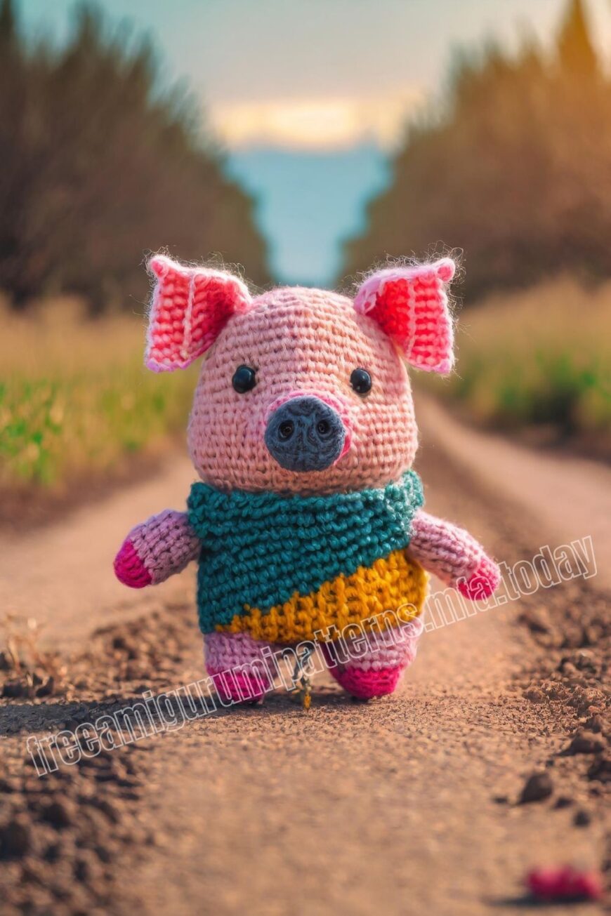 Amigurumi Little Pig Lizzo Free Pattern-5 – Free Amigurumi Patterns