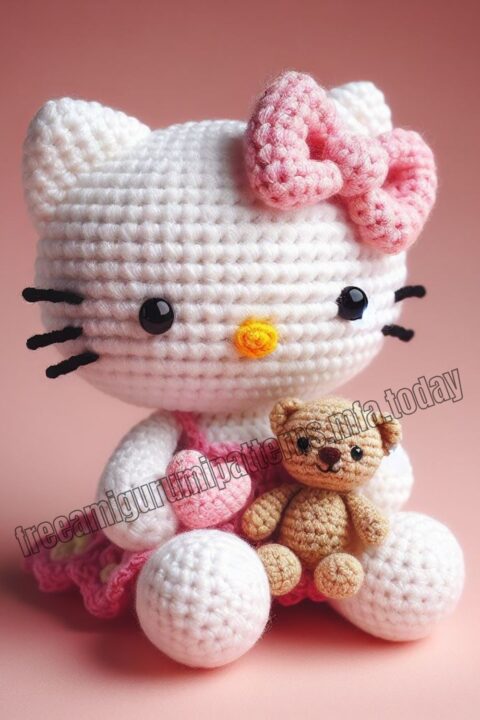 Amigurumi Small Hello Kitty Free Pattern-4 – Free Amigurumi Patterns