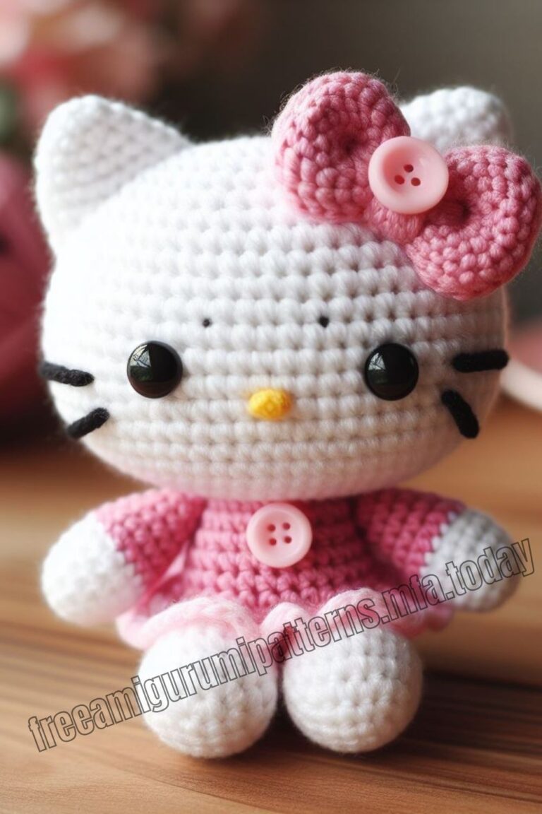 Amigurumi Small Hello Kitty Free Pattern-4 – Free Amigurumi Patterns