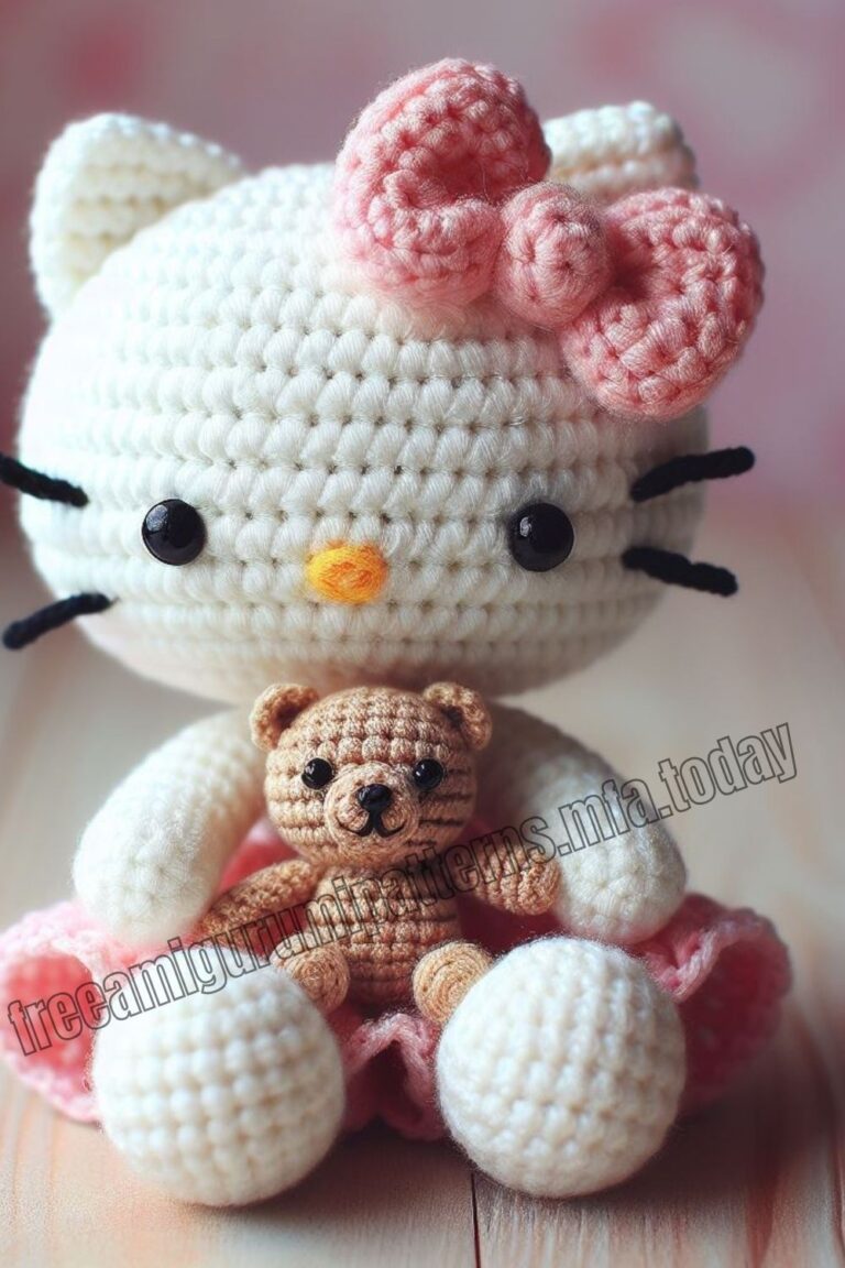Amigurumi Small Hello Kitty Free Pattern-4 – Free Amigurumi Patterns