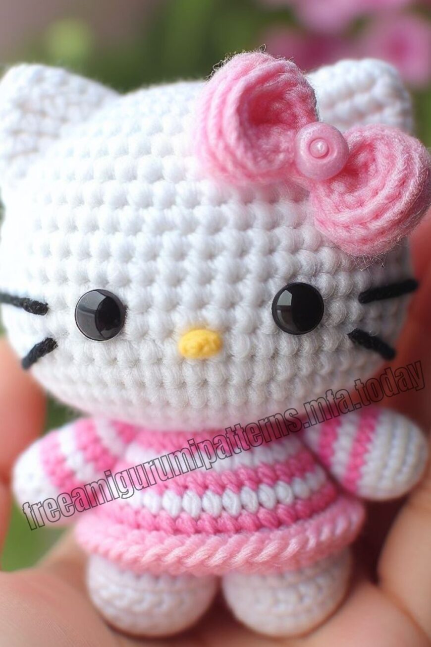 Amigurumi Small Hello Kitty Free Pattern-4 – Free Amigurumi Patterns