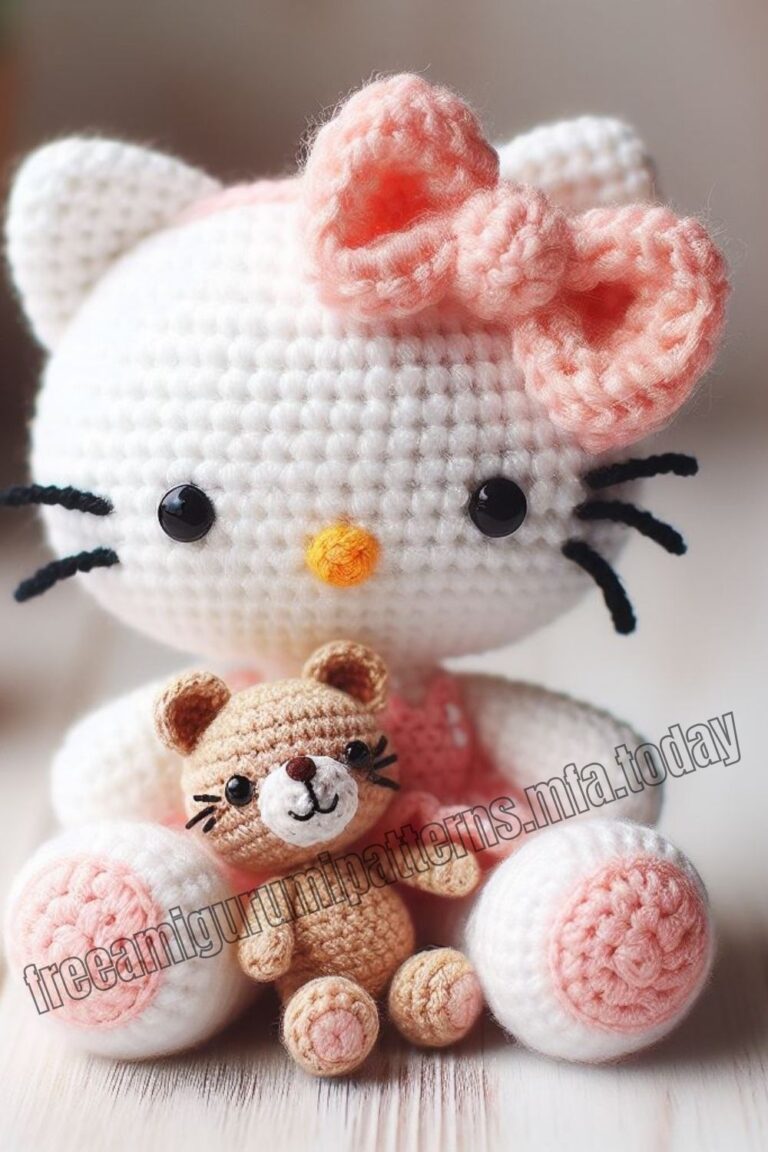 Amigurumi Small Hello Kitty Free Pattern-4 – Free Amigurumi Patterns