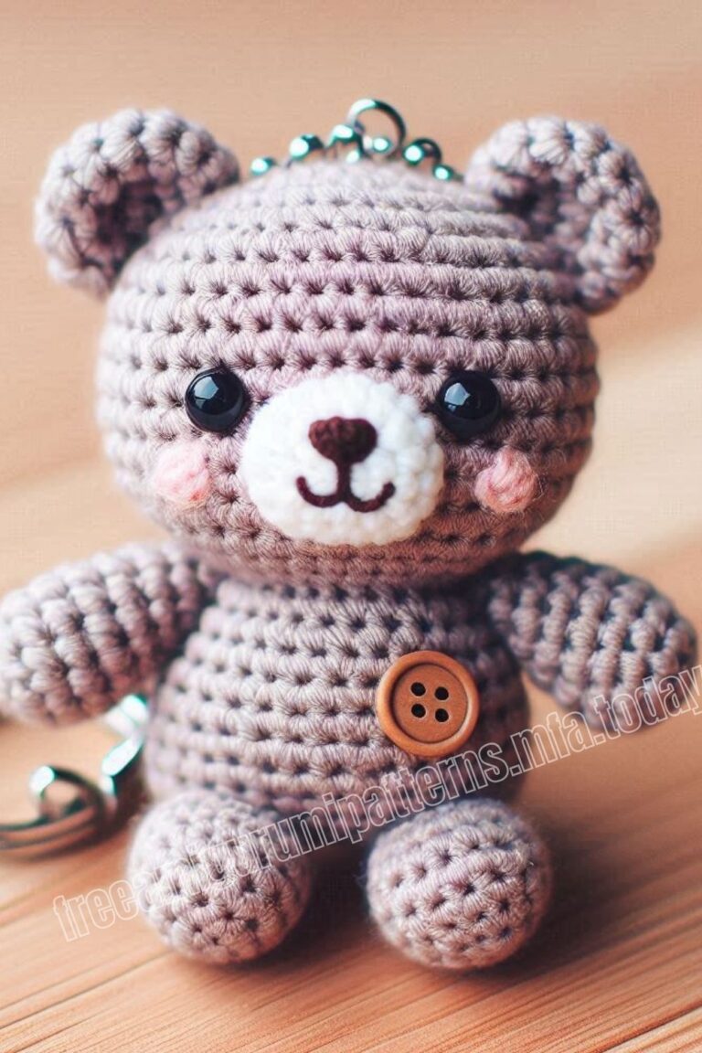 Amigurumi Bear Keychain Free Pattern-4 – Free Amigurumi Patterns
