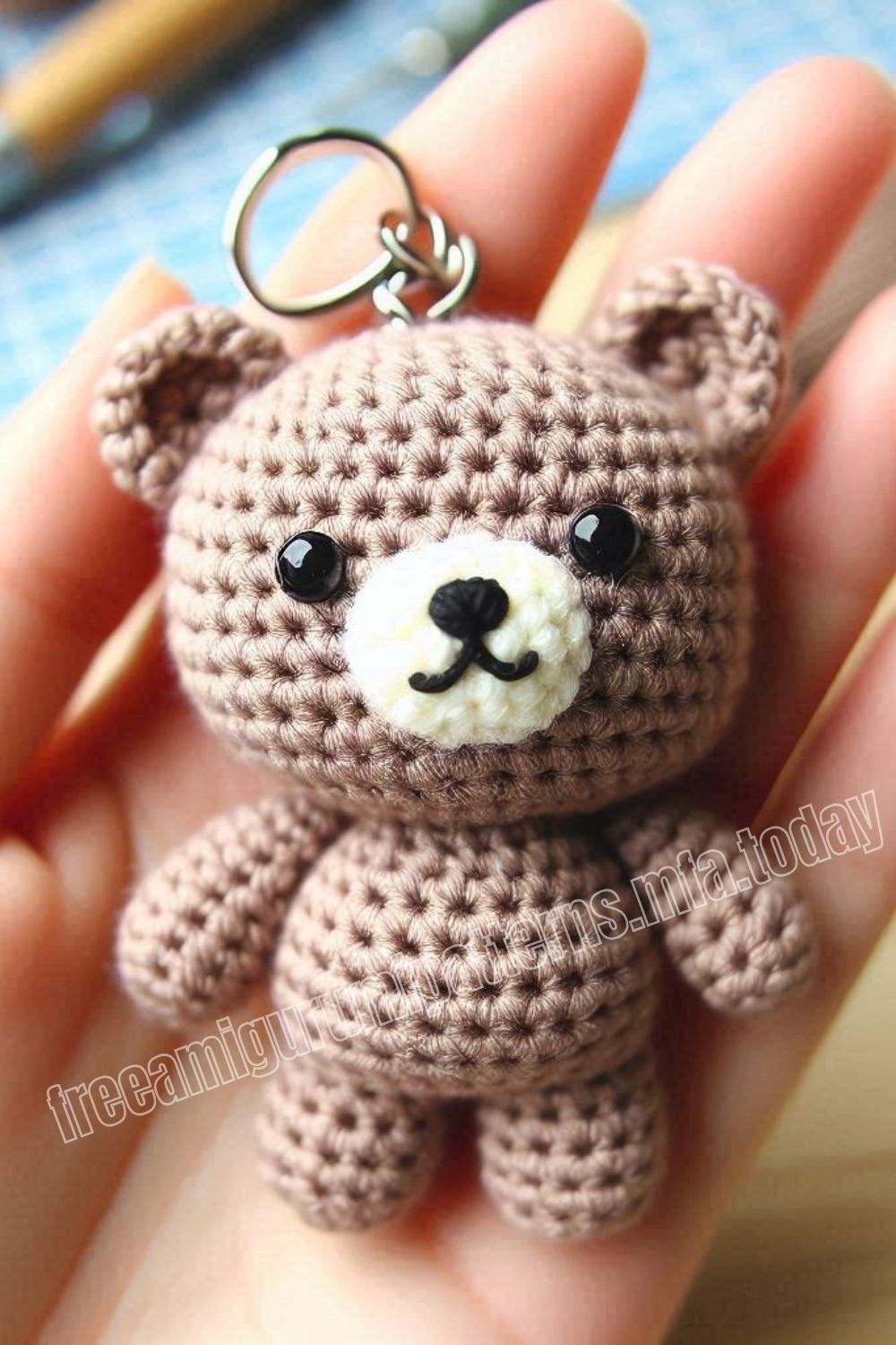 Amigurumi Bear Keychain Free Pattern-4 – Free Amigurumi Patterns