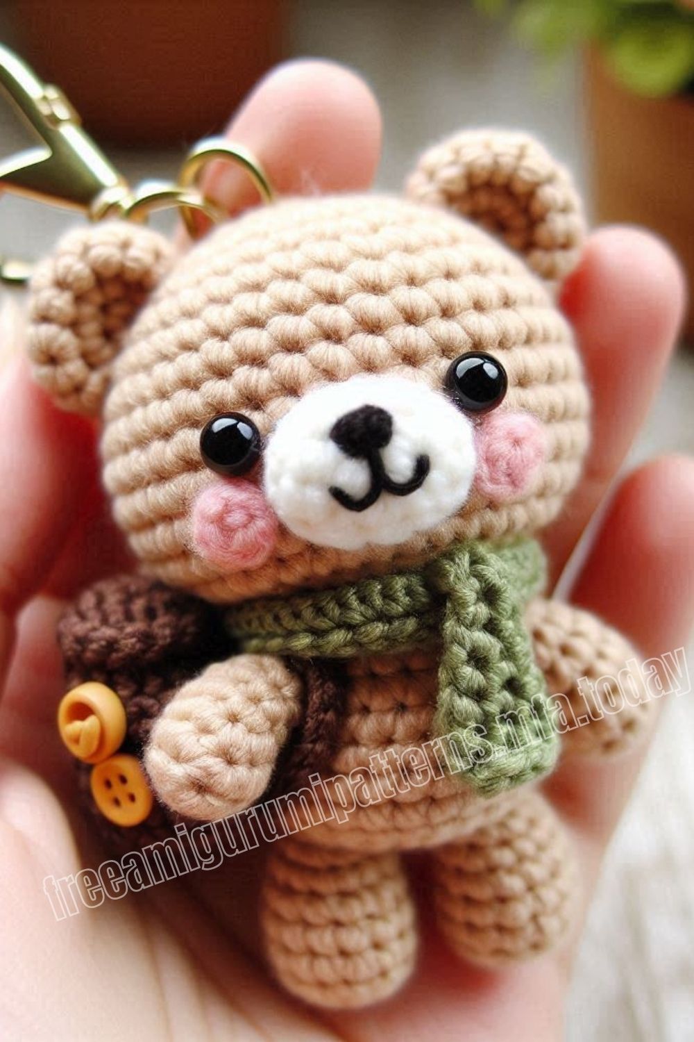 Amigurumi Bear Keychain Free Pattern-4 – Free Amigurumi Patterns