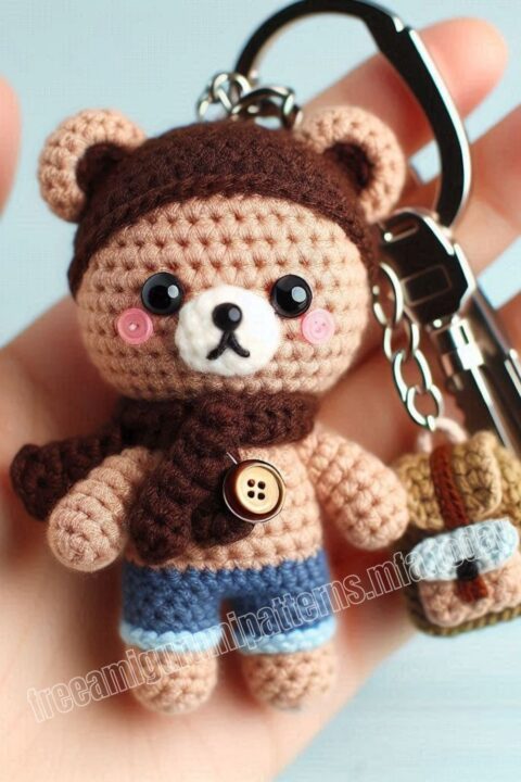 Amigurumi Bear Keychain Free Pattern-4 – Free Amigurumi Patterns