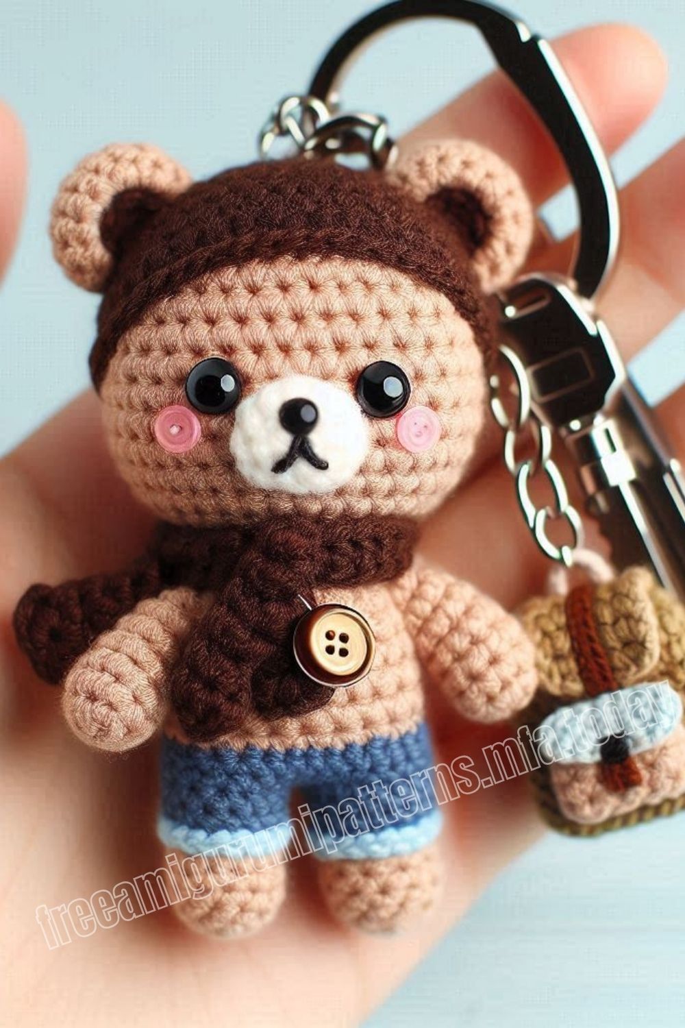 Amigurumi Bear Keychain Free Pattern-4 – Free Amigurumi Patterns