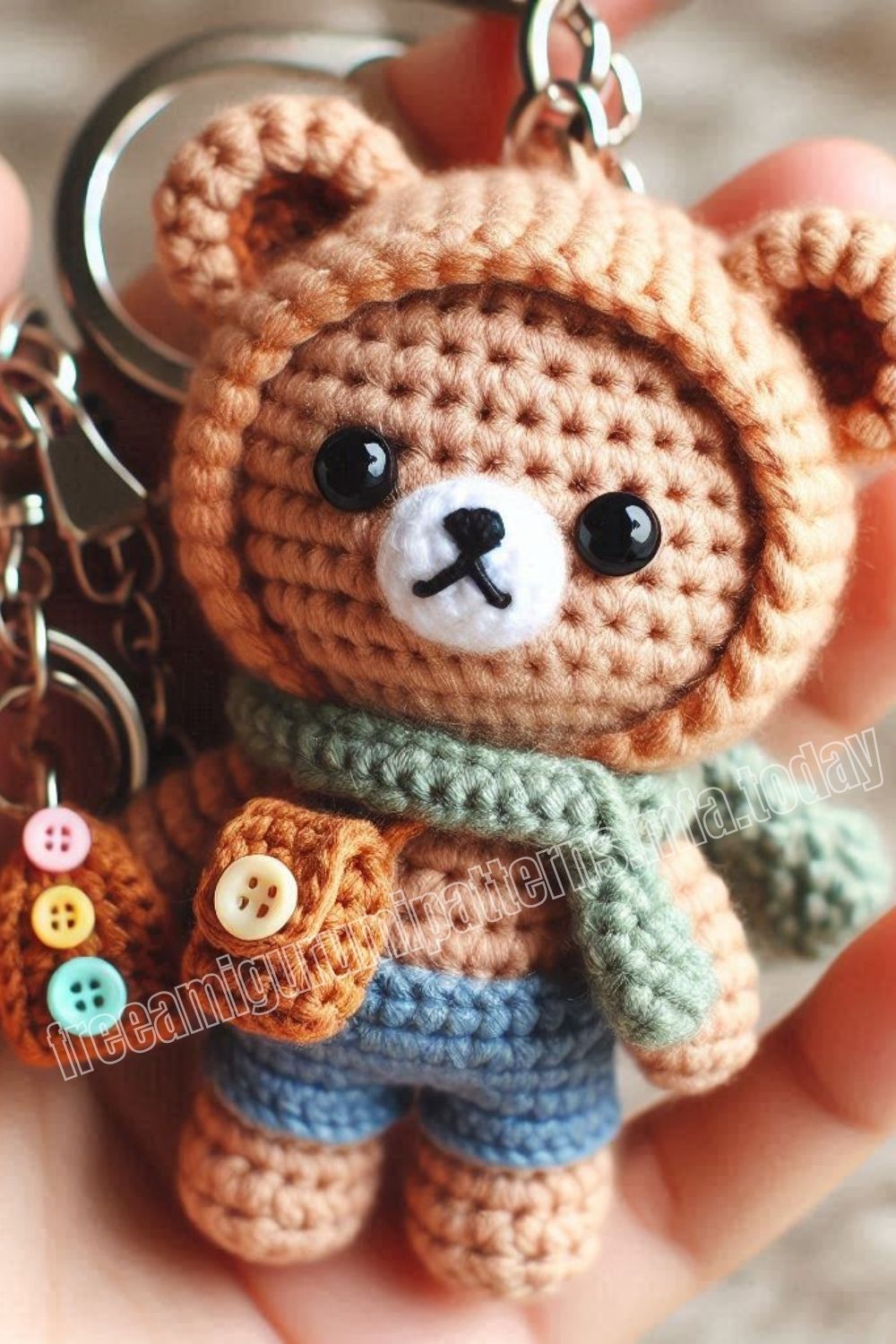 Amigurumi Bear Keychain Free Pattern-4 – Free Amigurumi Patterns