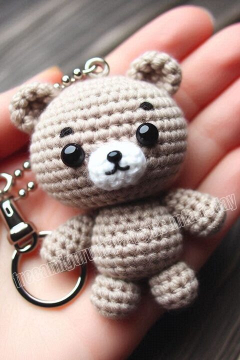 Amigurumi Bear Keychain Free Pattern-4 – Free Amigurumi Patterns