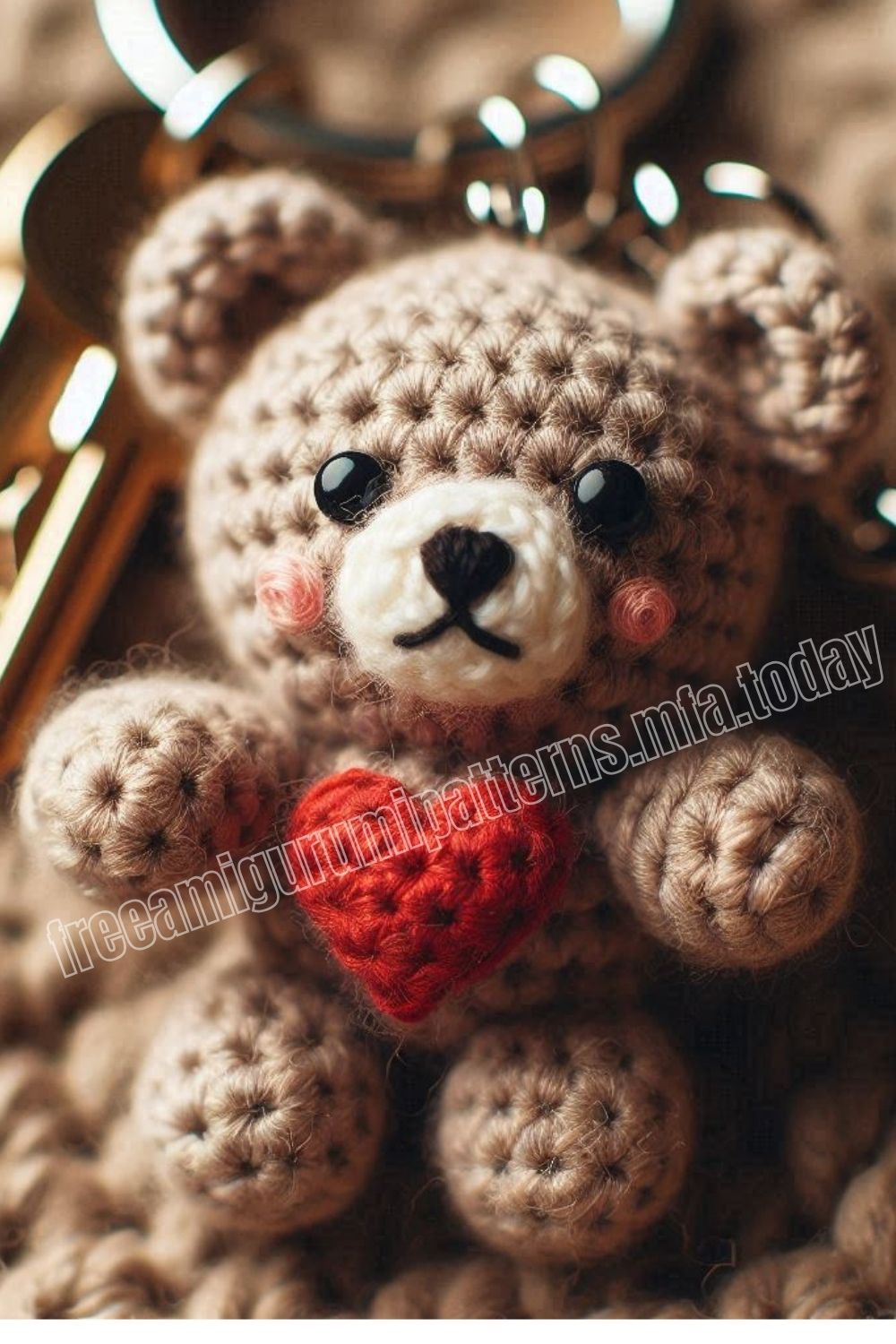 Amigurumi Bear Keychain Free Pattern-4 – Free Amigurumi Patterns