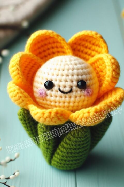 Amigurumi Flower Crocus Free Pattern-1 – Free Amigurumi Patterns