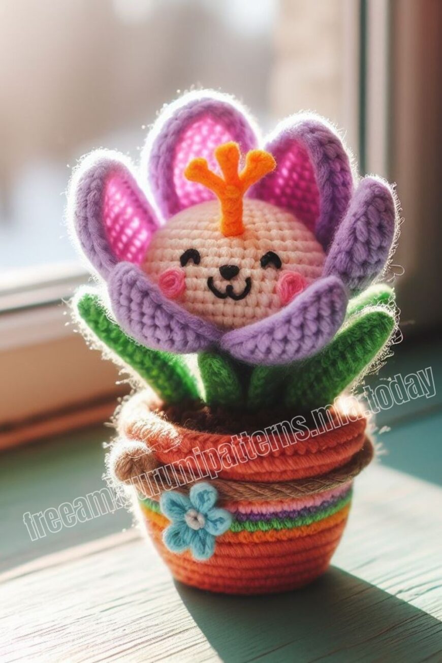 Amigurumi Flower Crocus Free Pattern-1 – Free Amigurumi Patterns