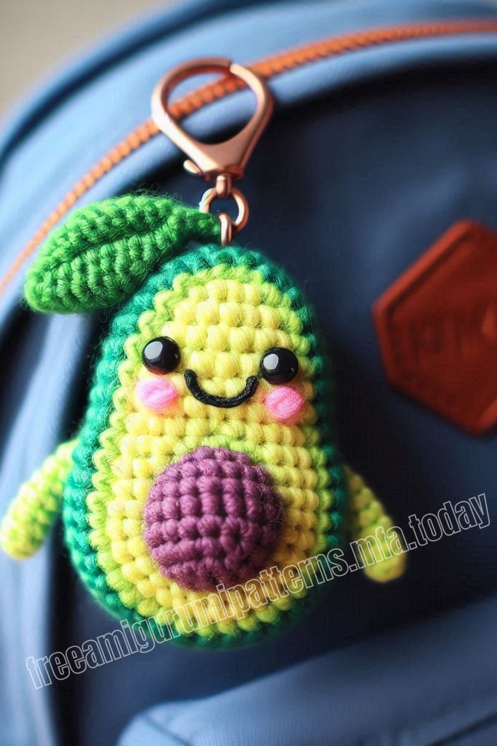 Amigurumi Avocado Keychain Free Pattern-1 – Free Amigurumi Patterns