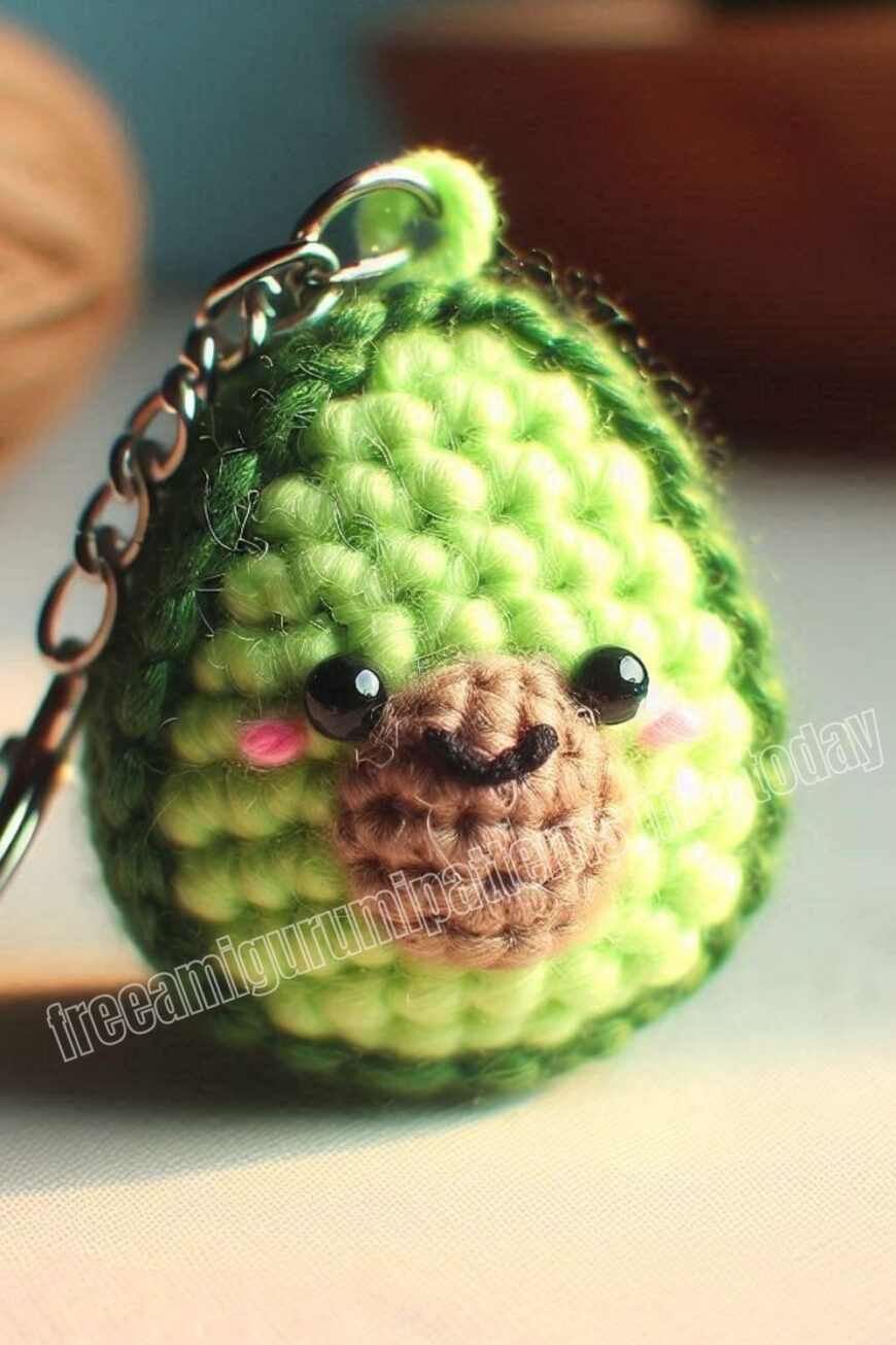 Amigurumi Avocado Keychain Free Pattern-1 – Free Amigurumi Patterns