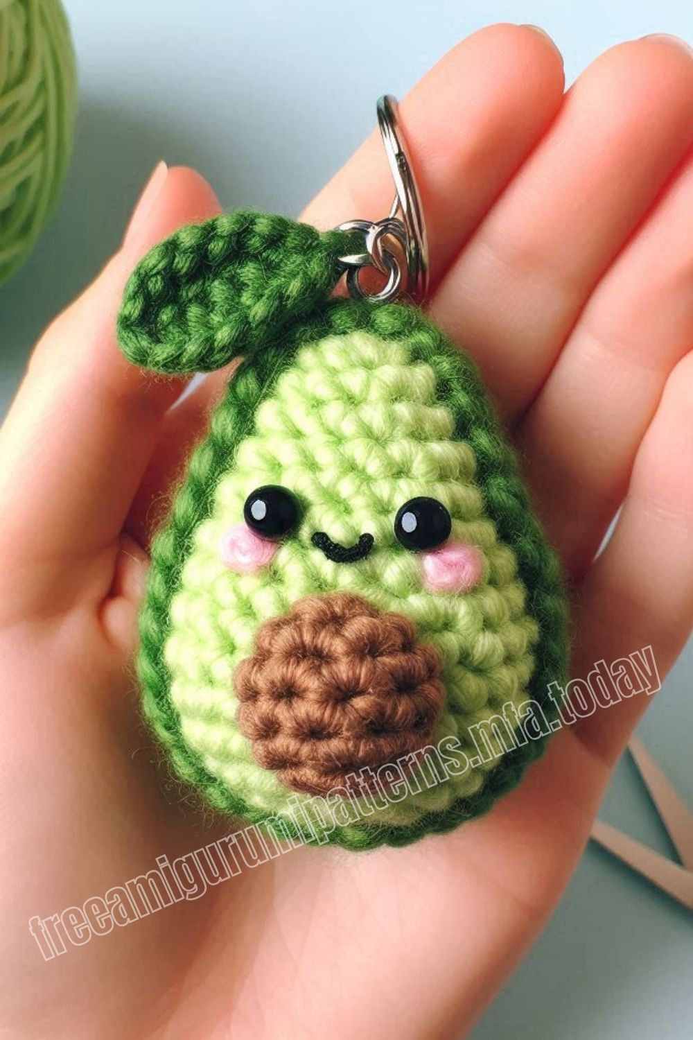 Amigurumi Avocado Keychain Free Pattern-1 – Free Amigurumi Patterns