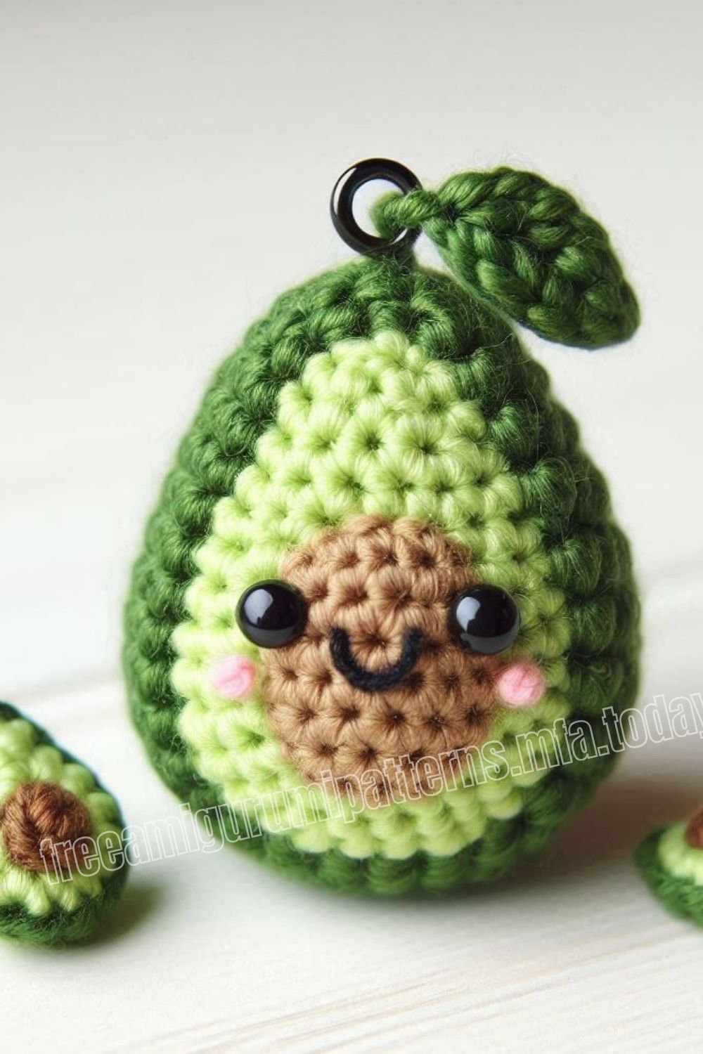 Amigurumi Avocado Keychain Free Pattern-1 – Free Amigurumi Patterns