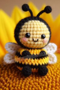 Amigurumi Cute Honey Bee with Chamomile Free Pattern-1 – Free Amigurumi Patterns